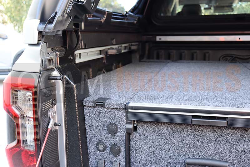 OCAM Rear Drawers For Ford Ranger NextGen, Dual Cab, 07/20222-Current