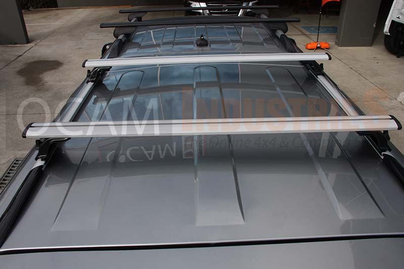 Roof Cross Bars for SMM TL1 Canopy - Brushed Aluminium