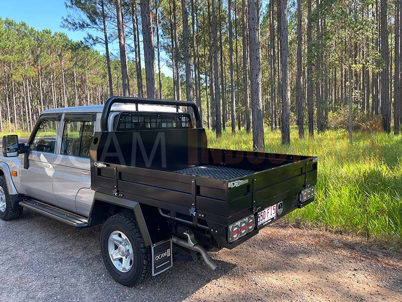 OCAM Aluminium Ute Tray For Toyota Hilux N70 2005-15, Dual Cab