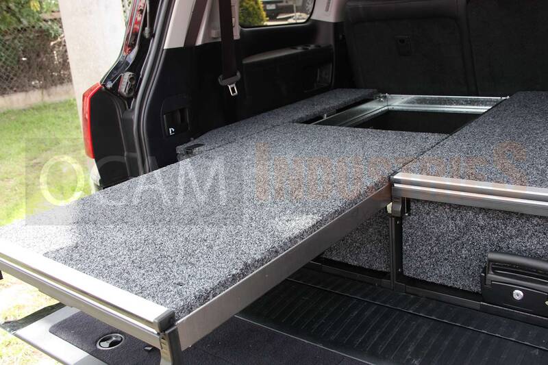 OCAM Aluminium Rear Drawers For Toyota Prado 150 Series GXL / VX ...