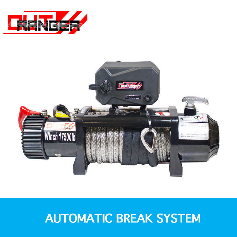 17500LBS Synthetic Rope Winch Waterproof 6914KG 12V Wireless Remote 4WD 4X4