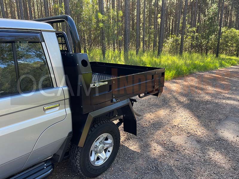 OCAM Aluminium Ute Tray For Ford Ranger PX PXII PXIII 2012-On, Dual Cab