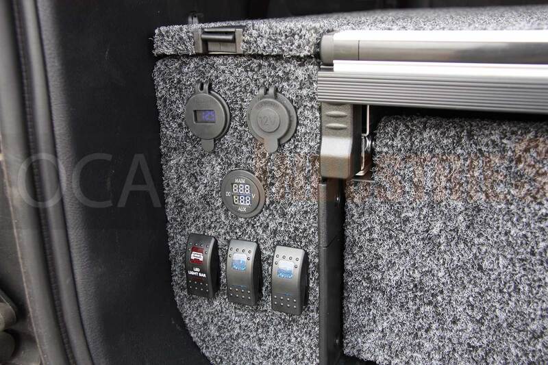 OCAM Rear Drawers For Ford Ranger PX PXII PXIII, 2011-Current, Dual Cab