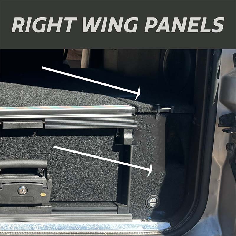 Right Wing Panel Kit for OCAM Rear Drawer for Mitsubishi Pajero V97 ...